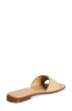 Prada Raffia Slide Sandal - Naturale