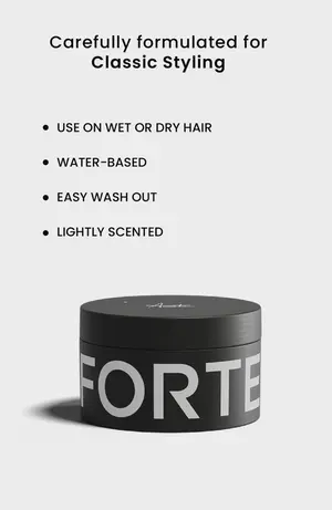 FORTE SERIES Pomade Medium Hold - Black
