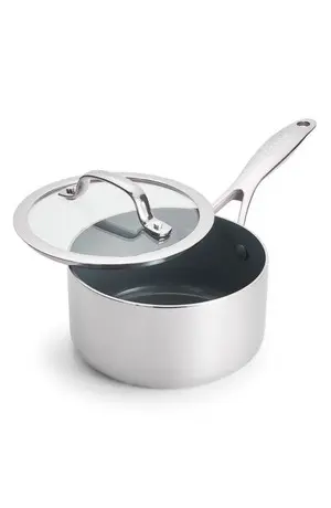 GREENPAN Valencia Pro 1.5-quart Saucepan With Lid - Stainless Steel