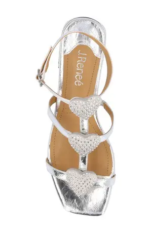 J. Reneé Heartly Ankle Strap Sandals
