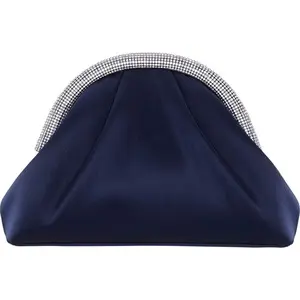 Nina Jane Frame Clutch - Navy
