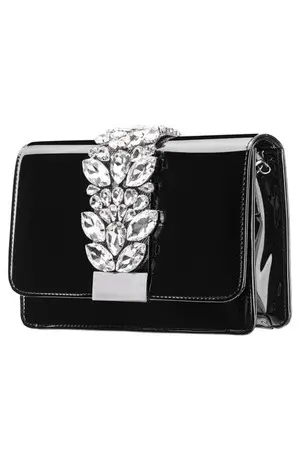 Nina Kaia Embellished Clutch - Black