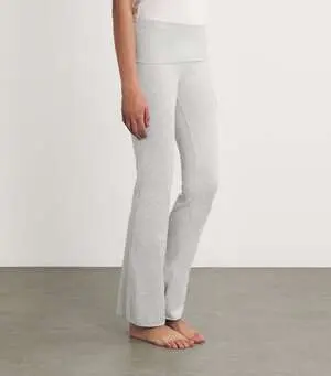 SKIMS Cotton-blend Fold-over Trousers