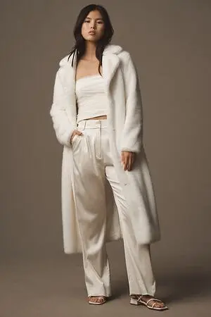 UNREAL FUR Faux Fur Long Coat