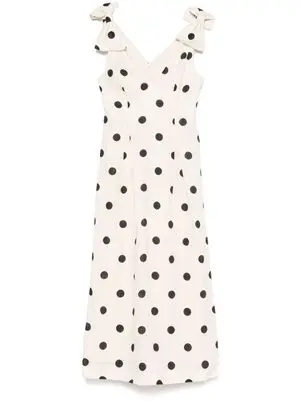 Zimmermann Crush Midi Dress - Neutrals
