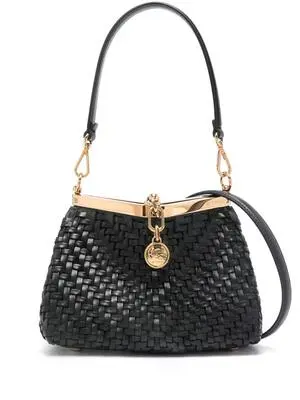 Etro Small Woven Vela Bag - Black