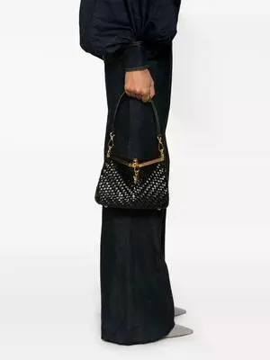 Etro Small Woven Vela Bag - Black