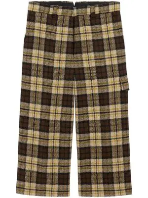AMI Paris Checked Trousers