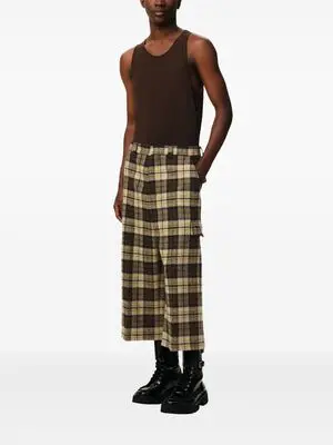 AMI Paris Checked Trousers