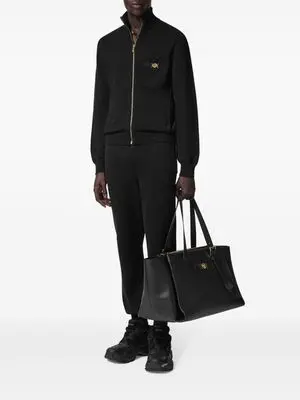Versace Zip-up Sweater - Black