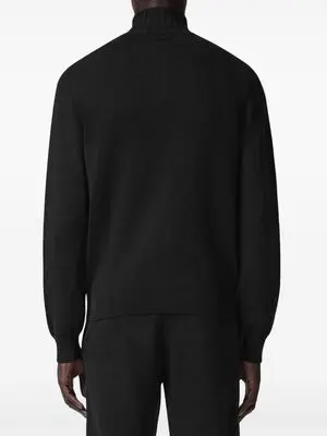 Versace Zip-up Sweater - Black