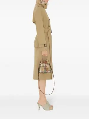 Burberry Check-pattern Bucket Bag - Neutrals