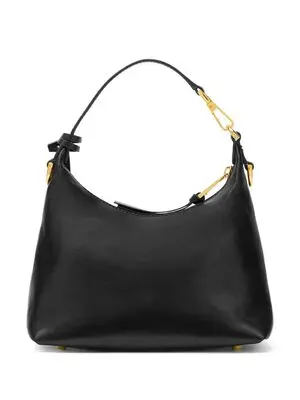 Versace Tag Nappa Shoulder Bag - Black