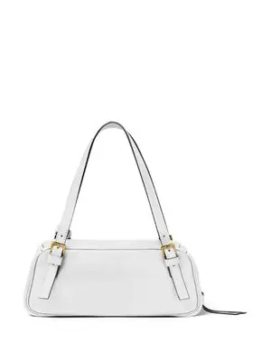Versace Tag Bowling Shoulder Bag - White