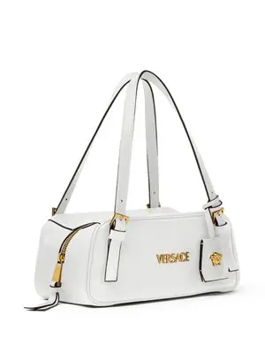 Versace Tag Bowling Shoulder Bag - White