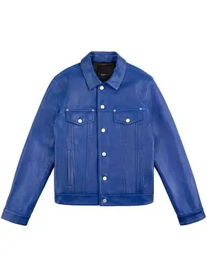 Purple Brand Leather Jackets For Men