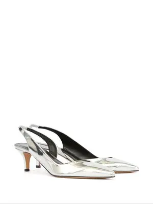 Isabel Marant Étoile Padim 50mm Leather Pumps - Silver