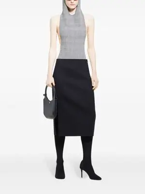 COURREGES Illusion Hooded Bodysuit - Grey