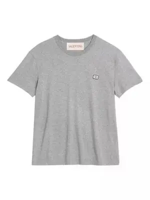 Valentino Garavani Logo-patch T-shirt - Grey