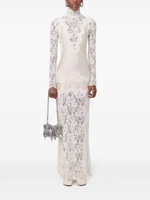 Rabanne Lace Jersey Maxi Dress
