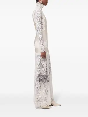 Rabanne Lace Jersey Maxi Dress