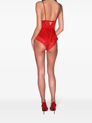 FLEUR DU MAL Venus Lace Teddy - Red