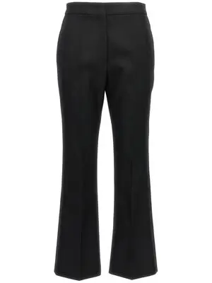 JIL SANDER Wool Tailored Trousers - Black