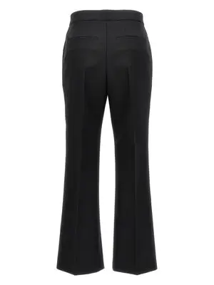 JIL SANDER Wool Tailored Trousers - Black