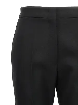 JIL SANDER Wool Tailored Trousers - Black
