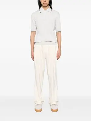 CRUCIANI Cotton Polo Shirt - Grey