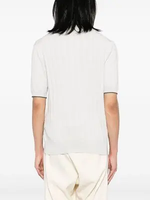 CRUCIANI Cotton Polo Shirt - Grey