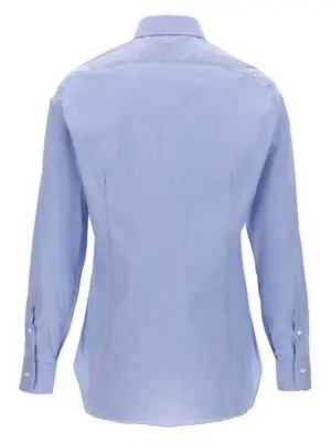BARBA NAPOLI Poplin Shirt - Blue