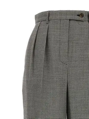Rochas Houndstooth Trousers - Black