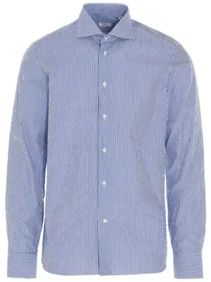 BORRIELLO NAPOLI Striped Shirt - Blue