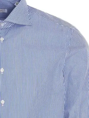 BORRIELLO NAPOLI Striped Shirt - Blue