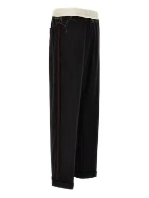WALES BONNER Seine Trousers - Black
