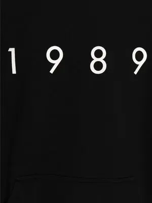 1989 STUDIO Logo-print Hoodie - Black