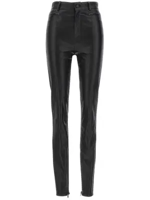 David Koma Leather-panel Leggings
