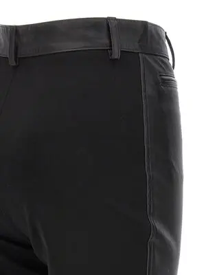David Koma Leather-panel Leggings