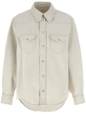 Bally Denim Shirt - White
