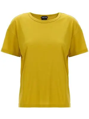 TOM FORD Logo Tag T-shirt - Yellow