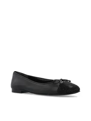 Tory Burch Leather Ballet Flats - Black