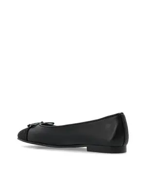 Tory Burch Leather Ballet Flats - Black