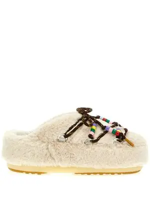 Moon Boot Faux-fur Beads Mules