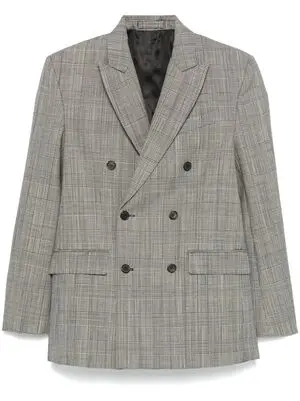 Wardrobe.NYC Checked Wool Blazer