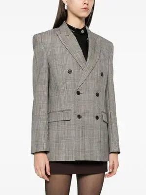 Wardrobe.NYC Checked Wool Blazer