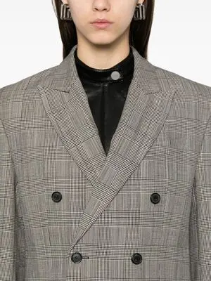 Wardrobe.NYC Checked Wool Blazer