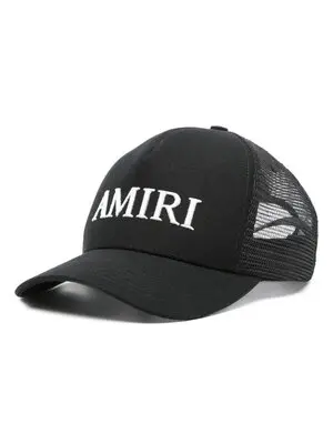 Amiri Logo-embroidered Cap - Black