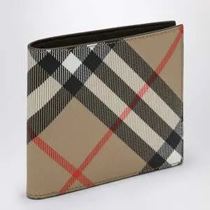 Burberry Check Pattern Folding Wallet