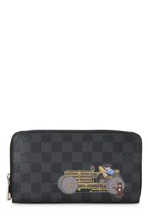 LOUIS VUITTON Damier Graphite Illustre Zippy Organizer - Black